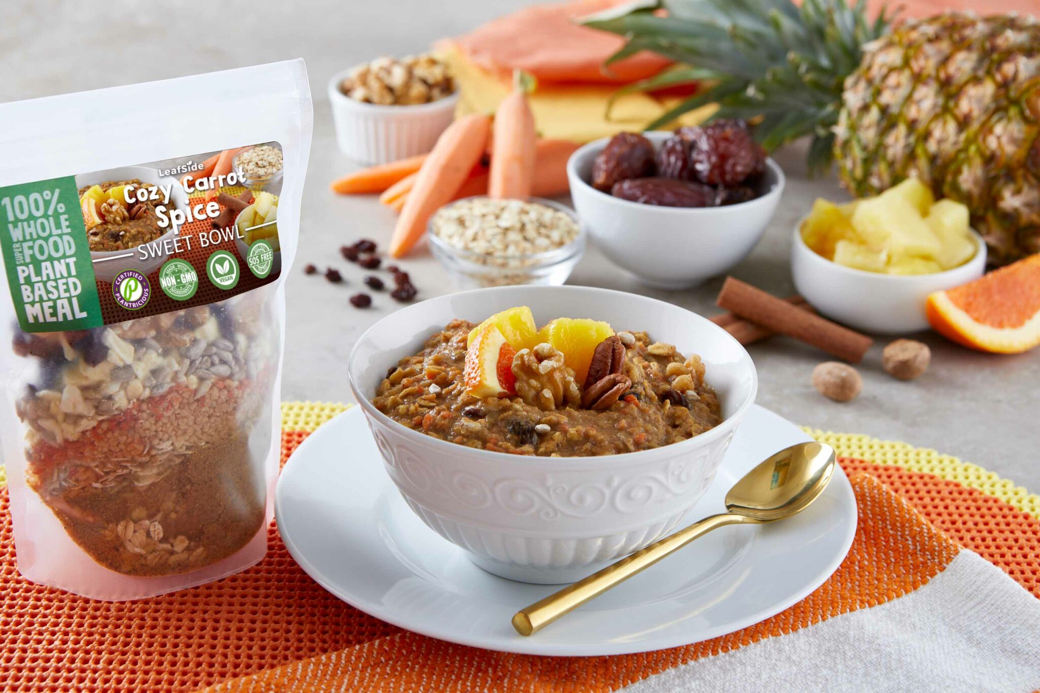 Cozy Carrot Spice Sweet-Bowl - LeafSide