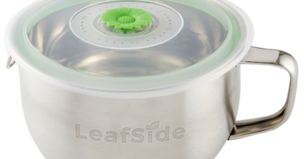 LeafSide Stainless Steel Bowl - LeafSide